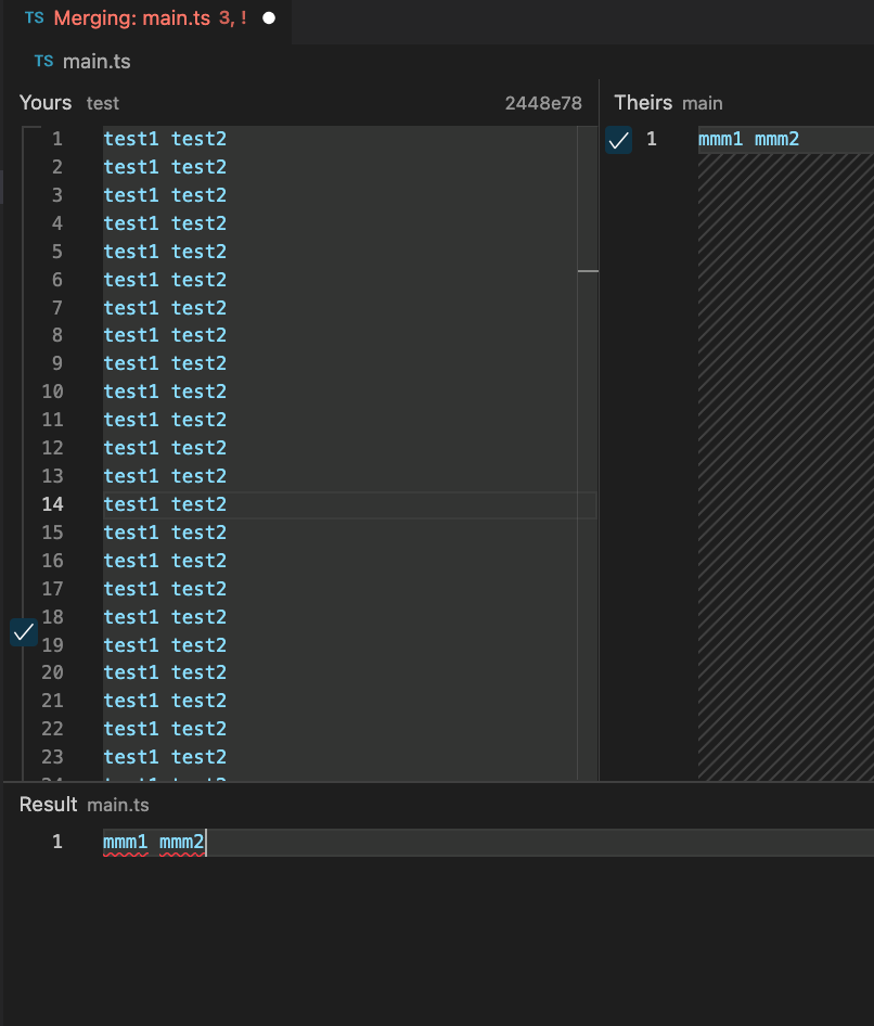 Merge editor: result depends on the order checkboxes are check in · Issue #151041 · microsoft ...