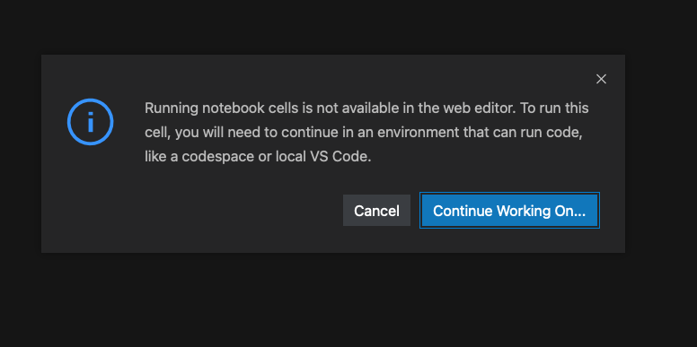 Shift + enter shows kernel selector on web · Issue #153617 · microsoft/vscode · GitHub