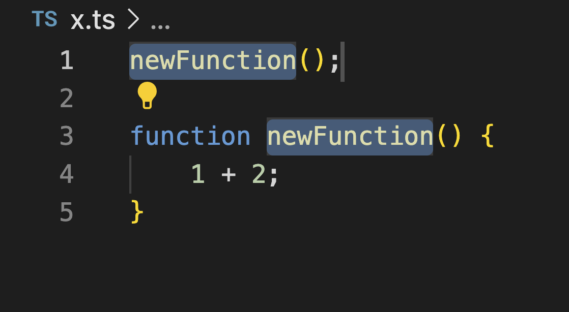 Use snippets for extract refactorings · Issue #50166 · microsoft/TypeScript · GitHub