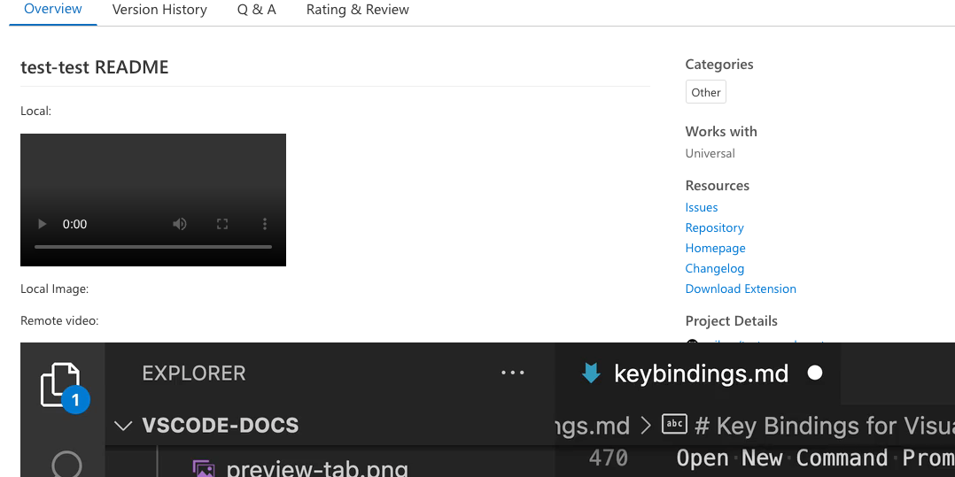 Videos On Extension Pages Should Have A Max Width · Issue 495 · Microsoftvsmarketplace · Github