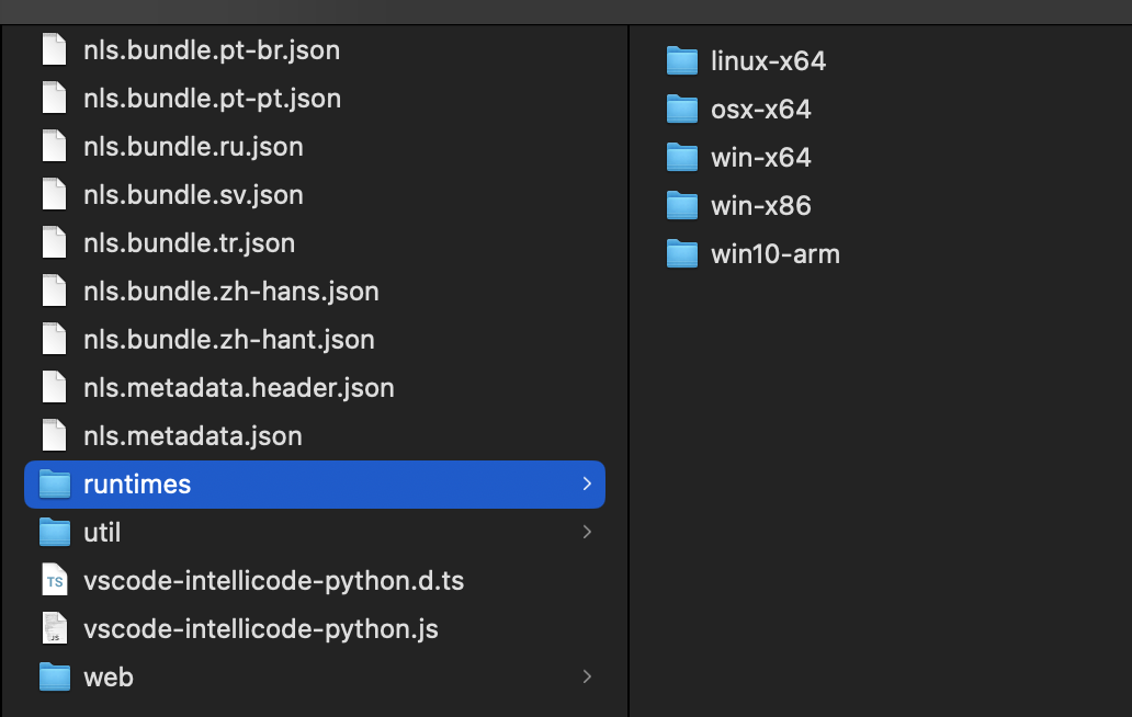Exclude platform specific bits from extension bundle · Issue #422 · MicrosoftDocs/intellicode ...