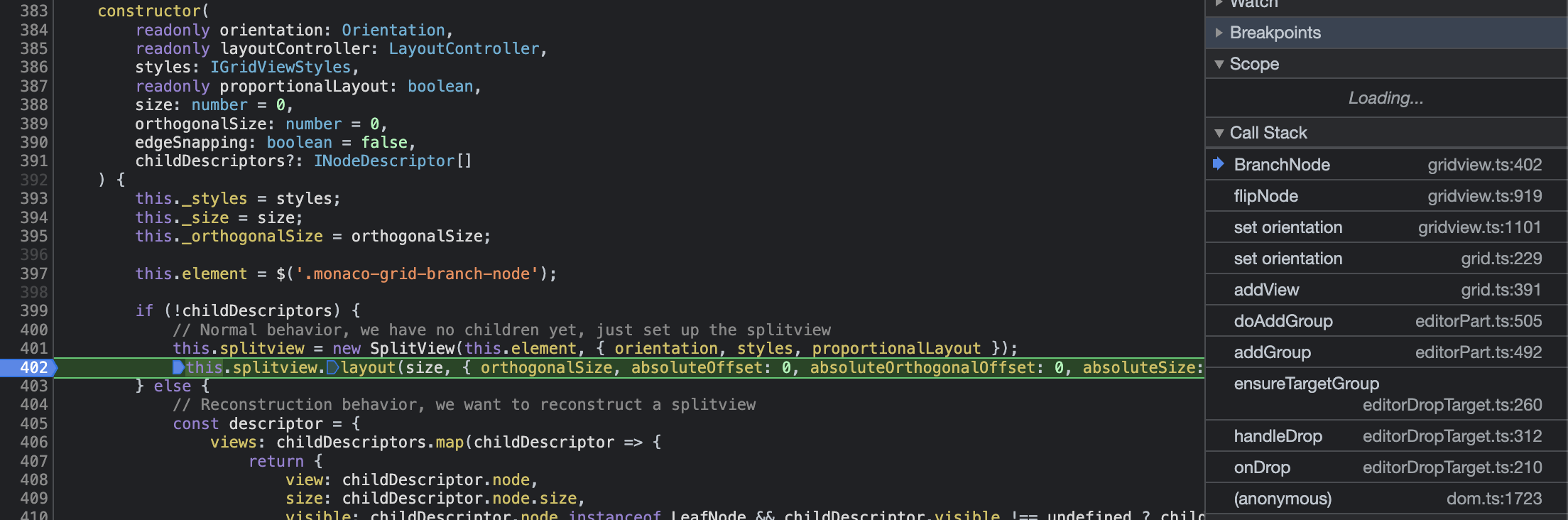 Grid: Wrong position provided in layout · Issue #167816 · microsoft/vscode · GitHub