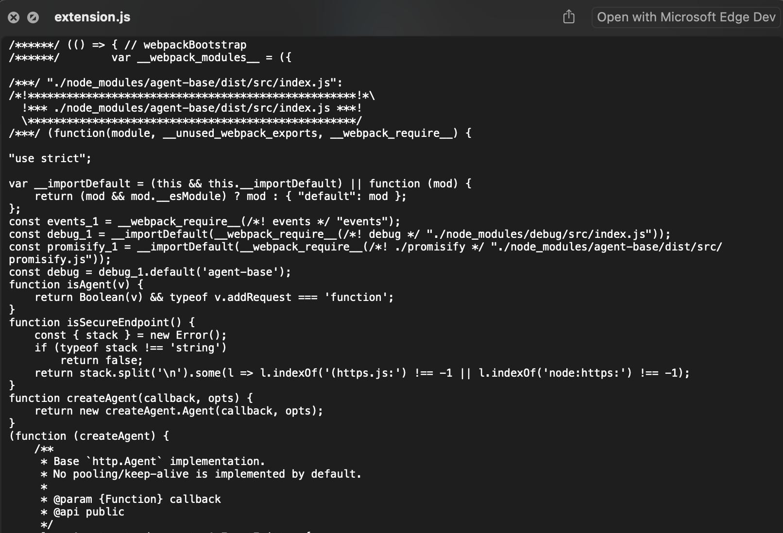 Minify extension bundle · Issue #1343 · microsoft/vscode-edge-devtools · GitHub