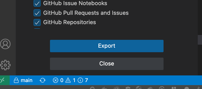 No border on `export profile` button section · Issue #172572 · microsoft/vscode · GitHub