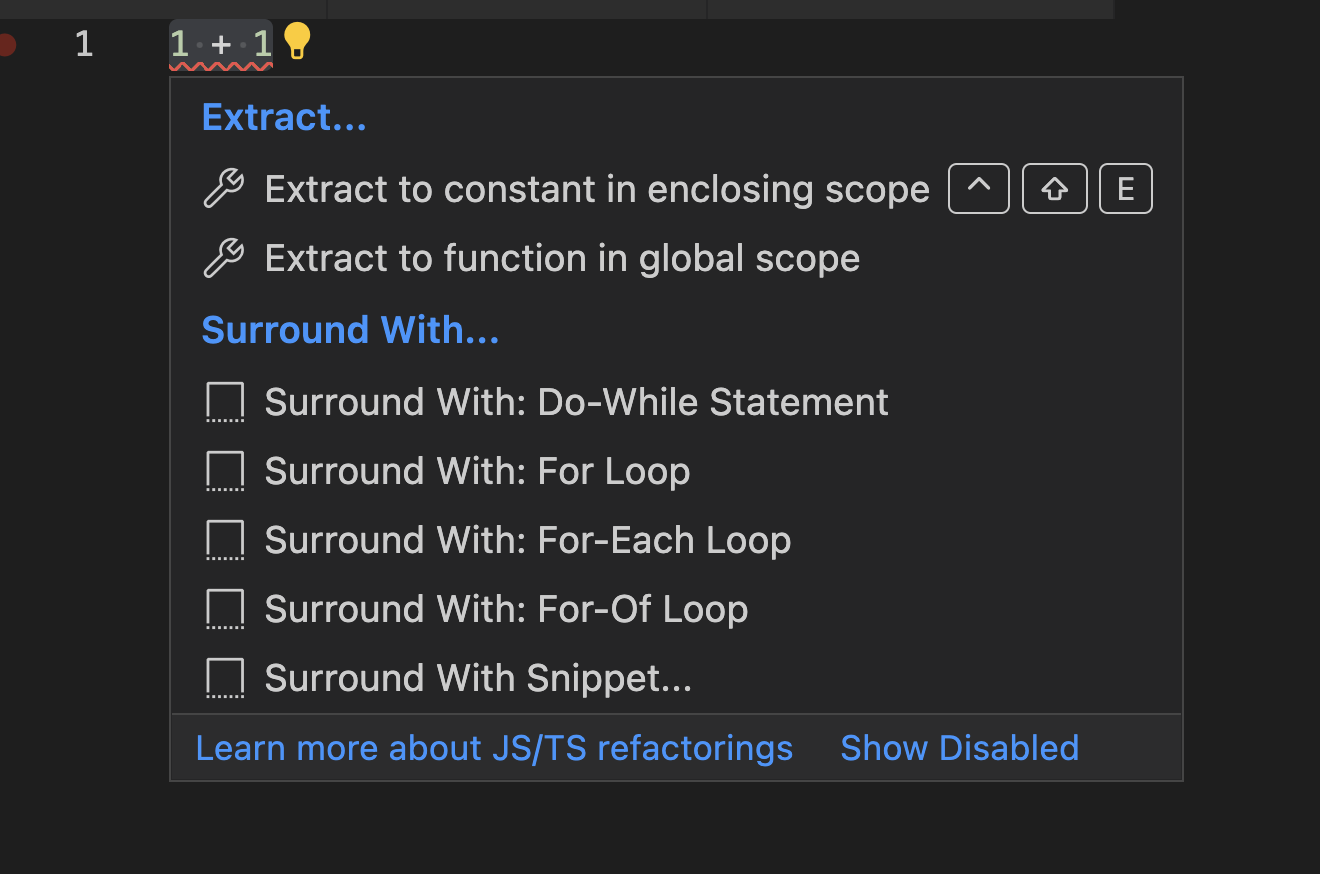 Code Action Menu Does Not Show Shortcuts Any More Since 174 · Issue 169834 · Microsoftvscode 9277