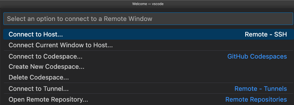 'connect to' prompt should likely say `Workspace` instead of window ...