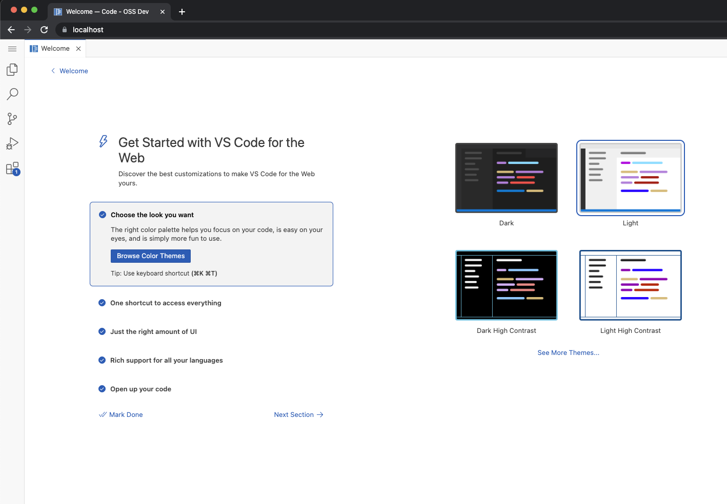 IDE Theme PNG files broken when opening Welcome Screen in HTTPS with Docker when using VS Code ...