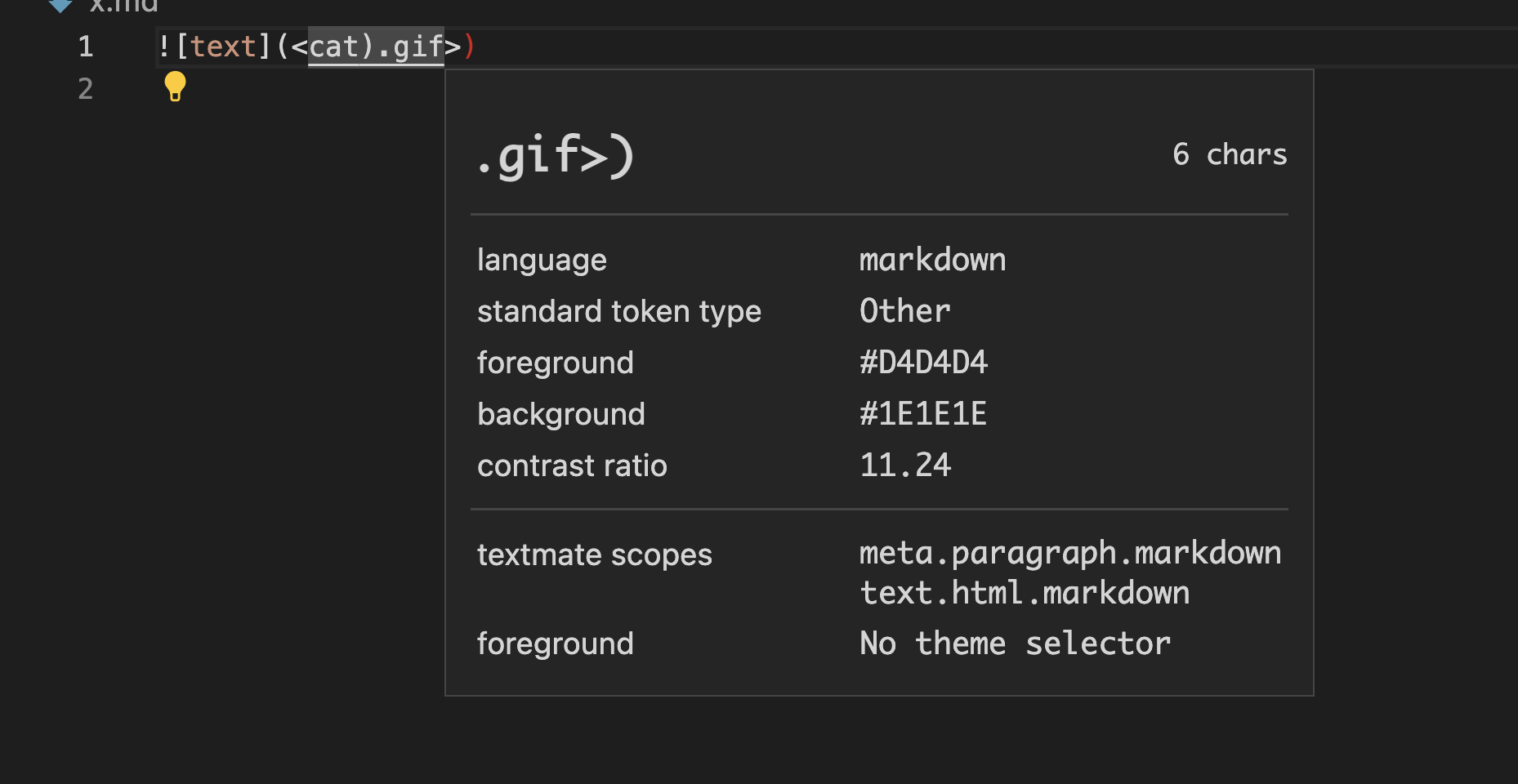 Bad Highlighting Of Paren In Angle Bracket Link · Issue 133 · Microsoftvscode Markdown Tm 