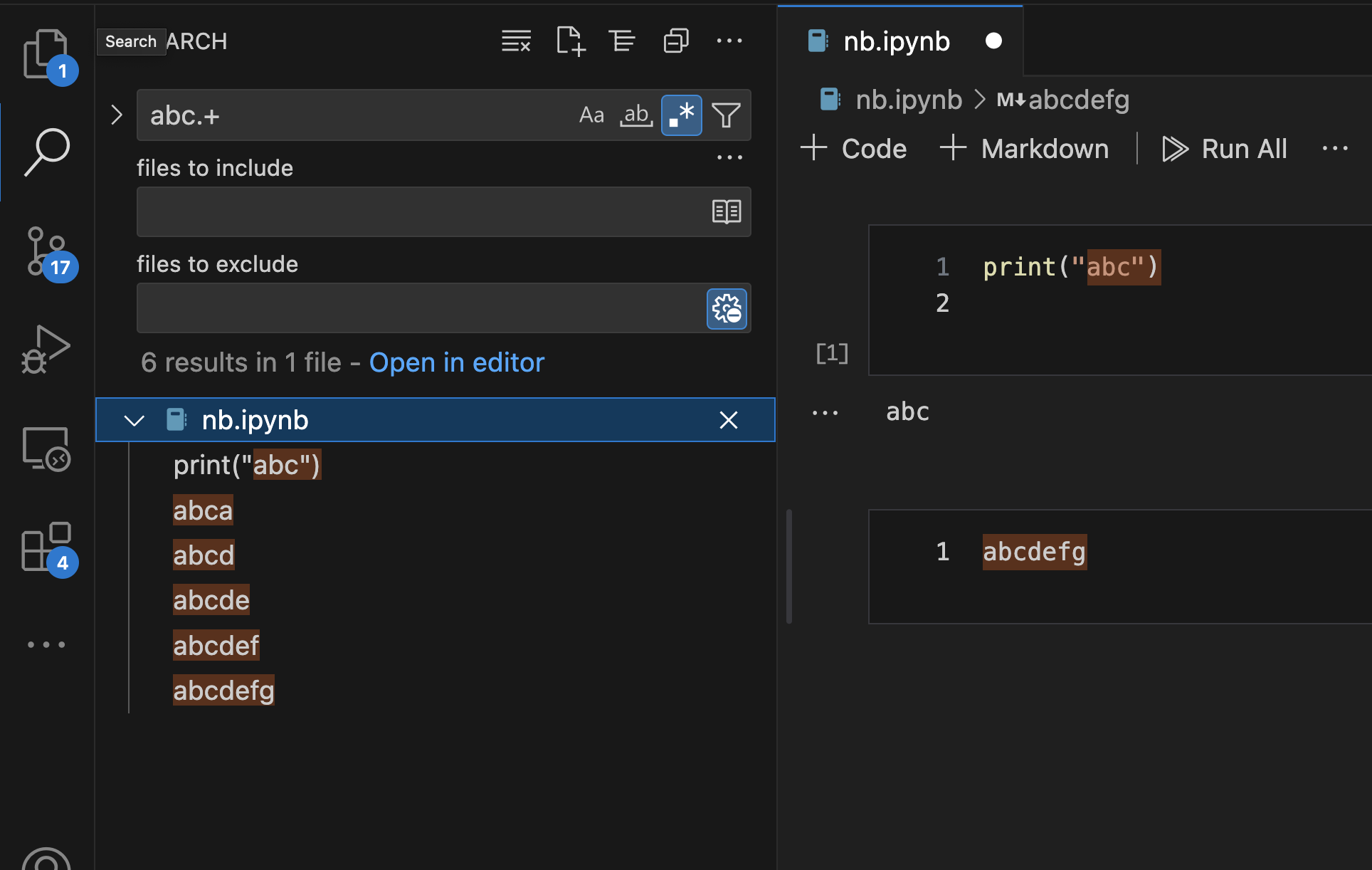 Duplicate search results added while changing notebook content · Issue #191667 · microsoft ...