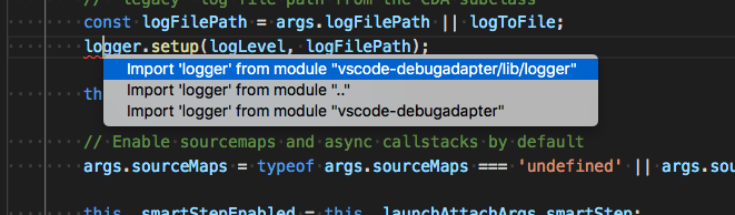 Auto-import doesn't import from vscode-debugadapter correctly · Issue #24604 · microsoft ...