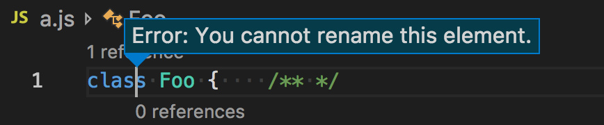 Allow rejections in RenameProvider.prepareRename · Issue #58394 · microsoft/vscode · GitHub