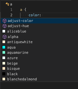 Show color completions as colors in editor suggest lists · Issue #80 · microsoft/typescript ...