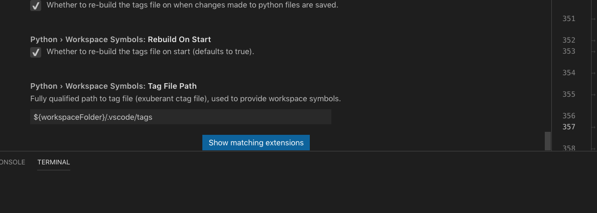 Settings view: "Show matching extensions" button has no bottom padding · Issue #67489 ...