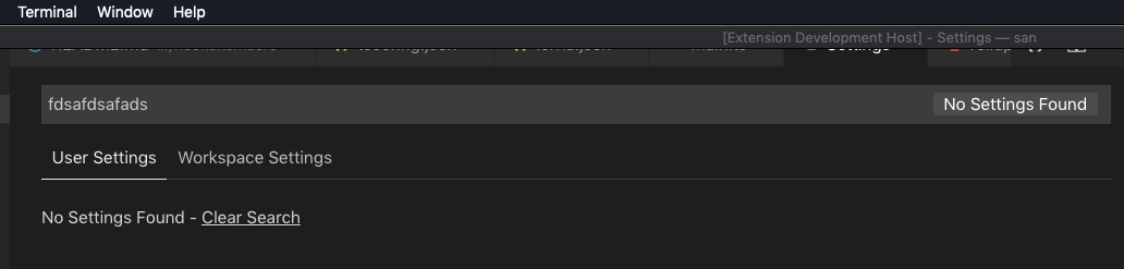 Workbench gets shifted up when clicking in empty settings view TOC ...