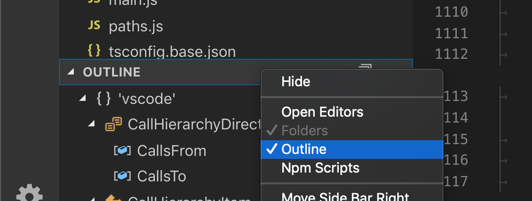 Setting to Disable Outline Sidebar · Issue #73694 · microsoft/vscode ...