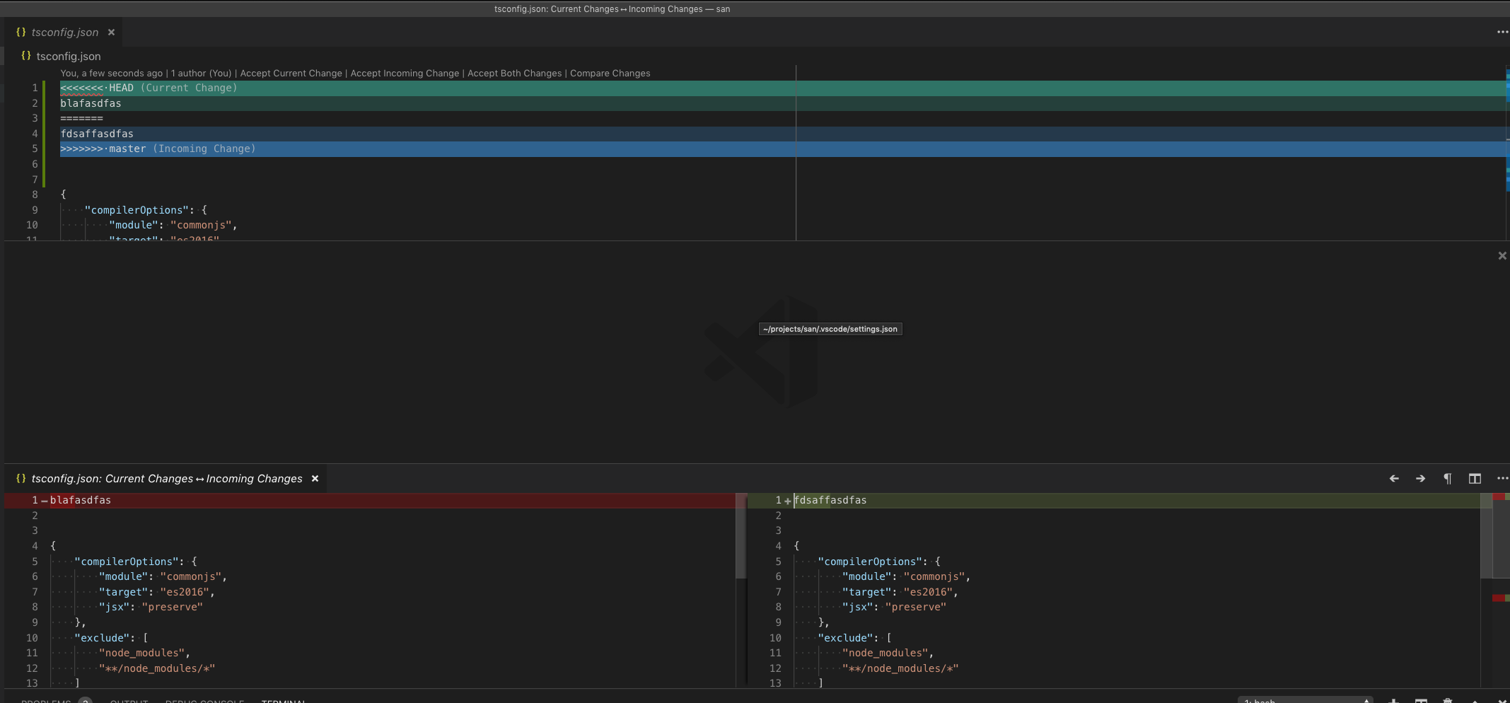 Blank editor opened when quickly clicking "Compare changes" · Issue ...
