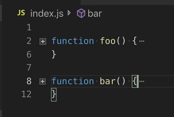 Function Outline highlight function in the code window · Issue #74725 · microsoft/vscode · GitHub