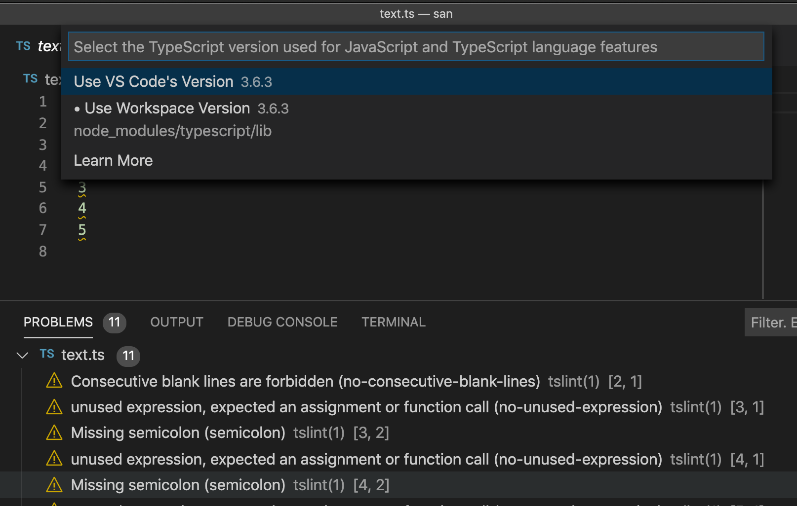 Breaking with workspace TS version 3.7.2 · Issue #85999 · microsoft ...