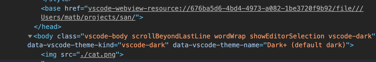 Webview resource: support baseUrl and relative path · Issue #98542 · microsoft/vscode · GitHub