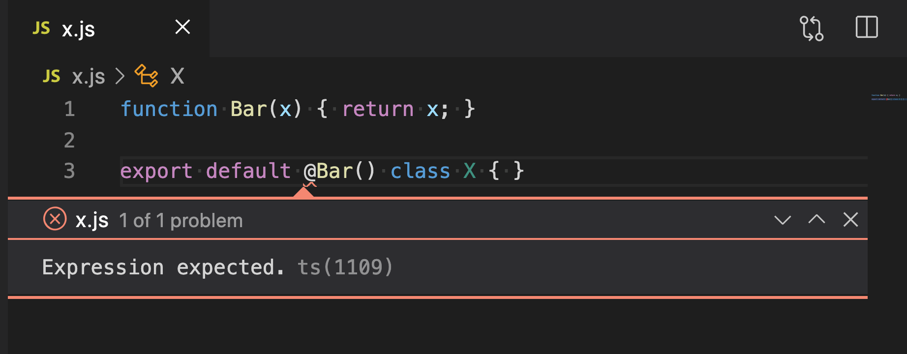 Export a class decorated with decorators, which cannot be automatically ...