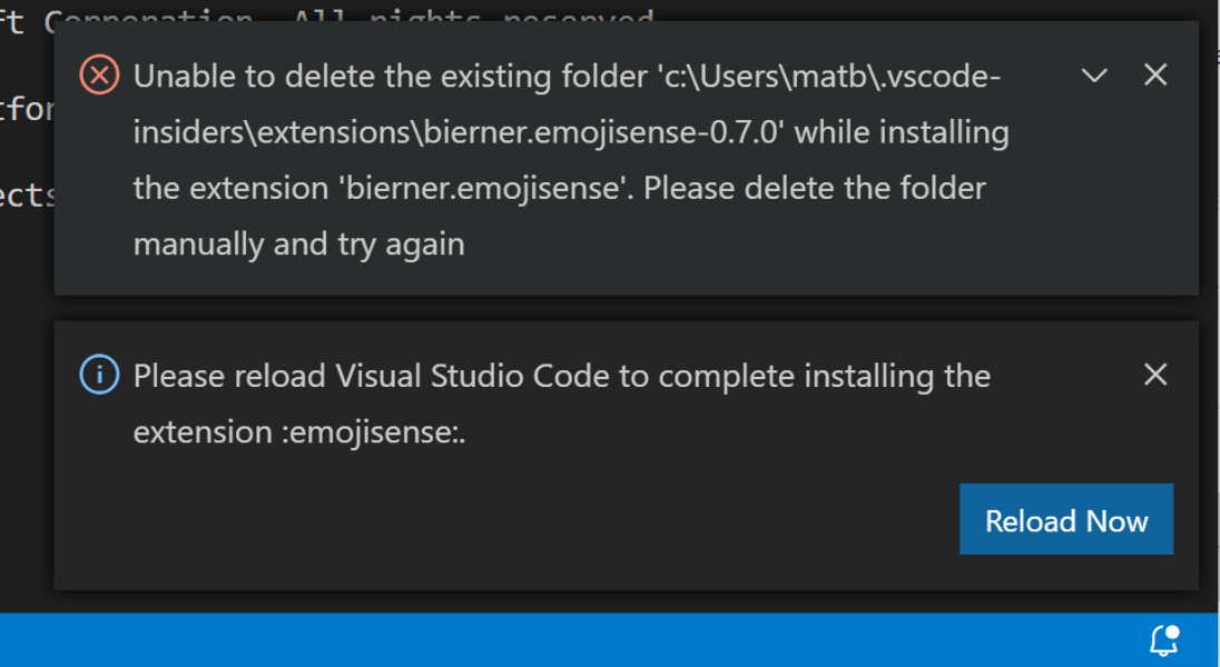 Odd failures when dropping multiple copies of the same vsix into ...