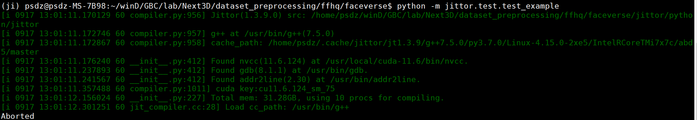 import jittor error · Issue #494 · Jittor/jittor · GitHub