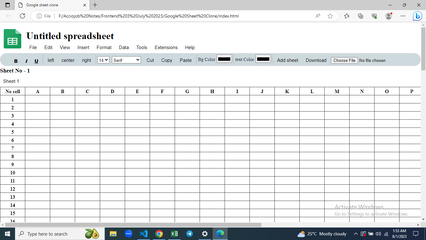 GitHub - NikitaJagdale88/Google-Sheet-Clone: An online spreadsheet application inspired by ...