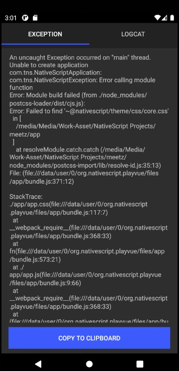 No Success To Run Example Play Vue · Issue 9376 · Nativescriptnativescript · Github
