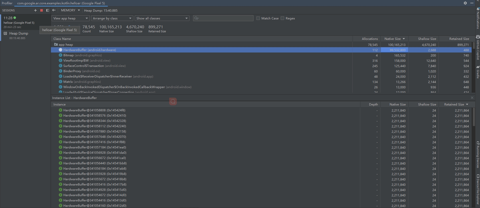 Native Heap Keeps Growing During Fragments Or Activities Switch Continuously · Issue 1604 4326