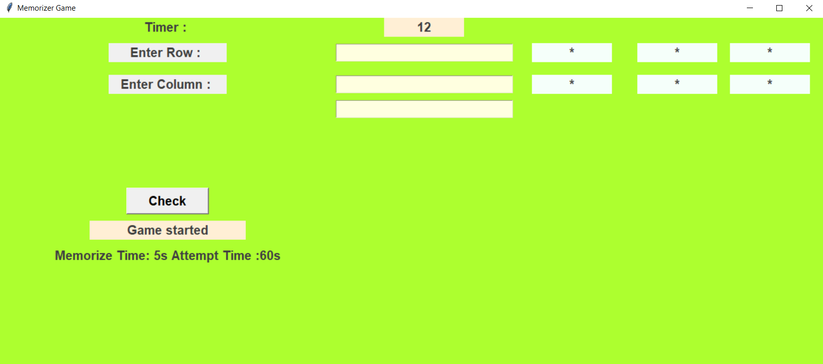 GitHub - ruchi961/Memorizer-Game: A game wherein the players memorize the digits shown for 5 ...