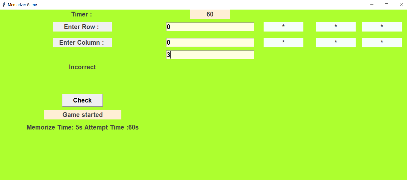 GitHub - ruchi961/Memorizer-Game: A game wherein the players memorize the digits shown for 5 ...
