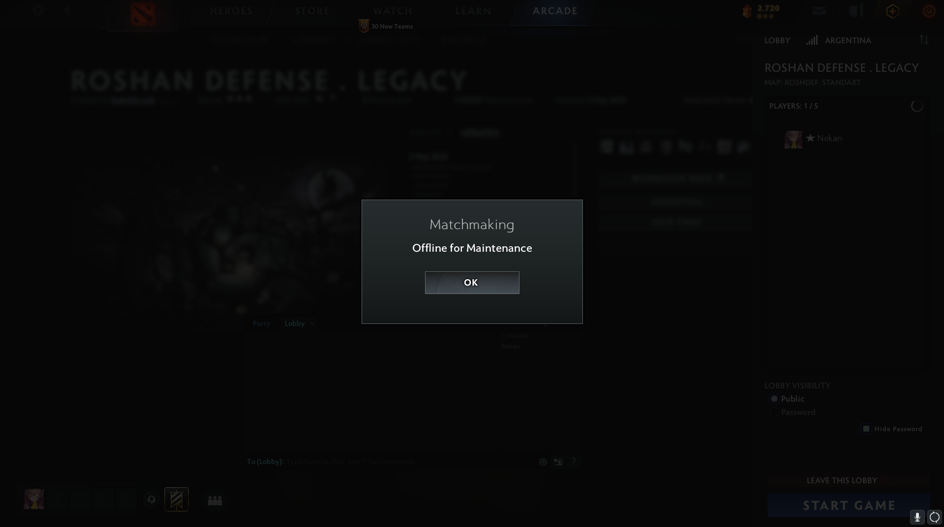 Can't start arcade games by myself · Issue #7616 · ValveSoftware/Dota2 ...