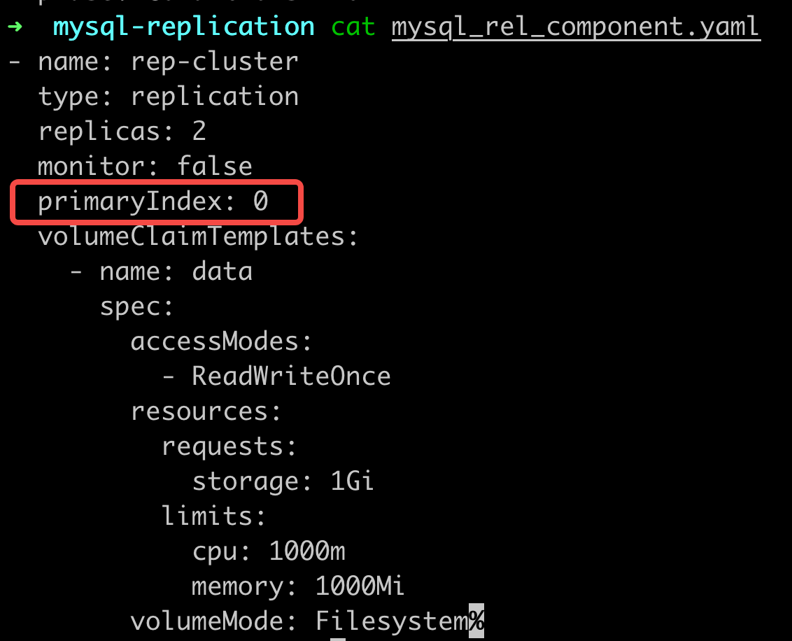 [BUG] kbcli create replicationSet cluster primaryIndex miss when create with --set option ...
