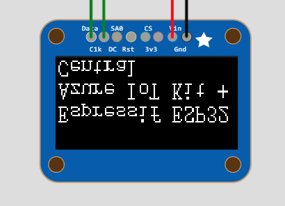 SSD1306 on ESP32 - mirrored display? · Issue #295 · wokwi/wokwi-features · GitHub