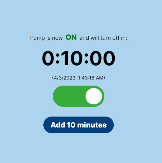 GitHub - johngohrw/ha-pump-control: Frontend control panel for a smart home water pump switch.