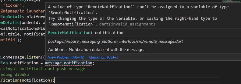 Somebody Have Problem With Remotenotification · Issue 6493 · Firebase Flutterfire · Github