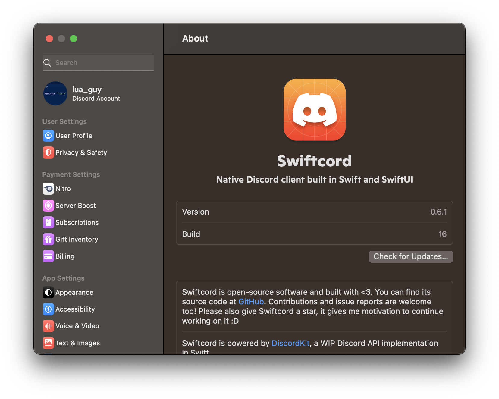 [Bug]: Settings icons and search bar are cut-off · Issue #157 · SwiftcordApp/Swiftcord · GitHub