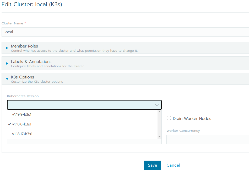 Local k3s upgrade should not be allowed on single node install · Issue #30977 · rancher/rancher ...