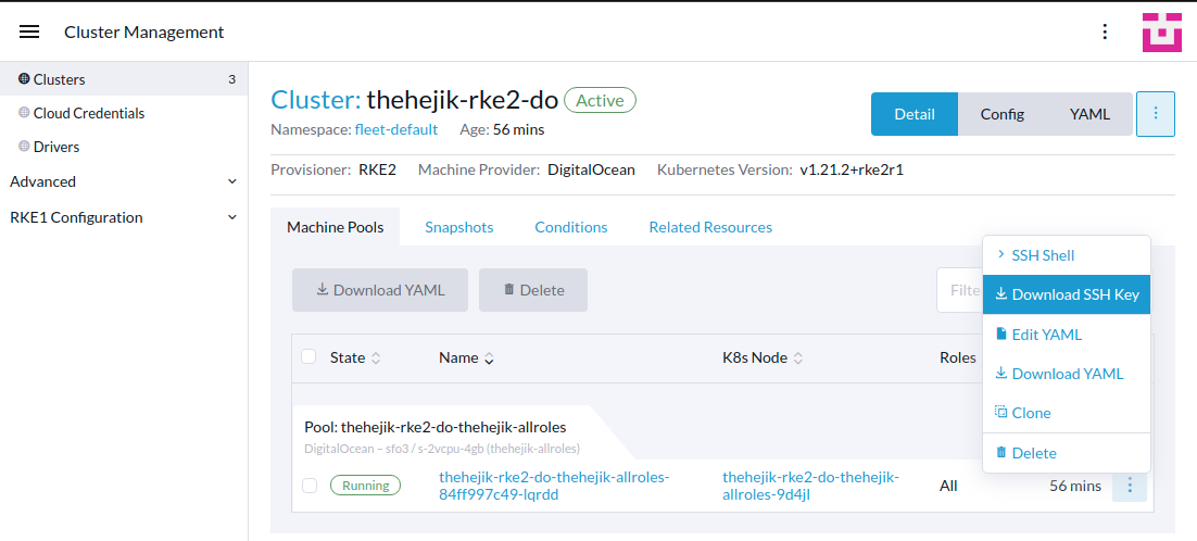 No easy way for downloading SSH private keys for RKE1 EC2 nodes in Dashboard · Issue #3362 ...