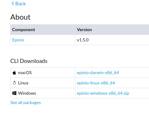 Feature Request: Display default Epinio binary links for macOS and Linux not arm ones · Issue ...