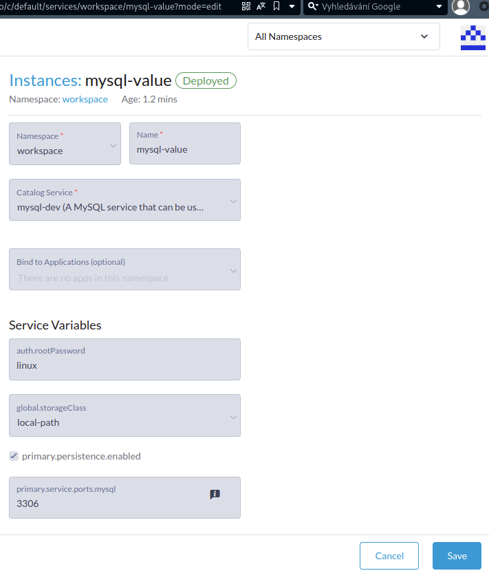 [ui] Custom Variables are not validated in Application edit mode · Issue #299 · epinio/ui · GitHub