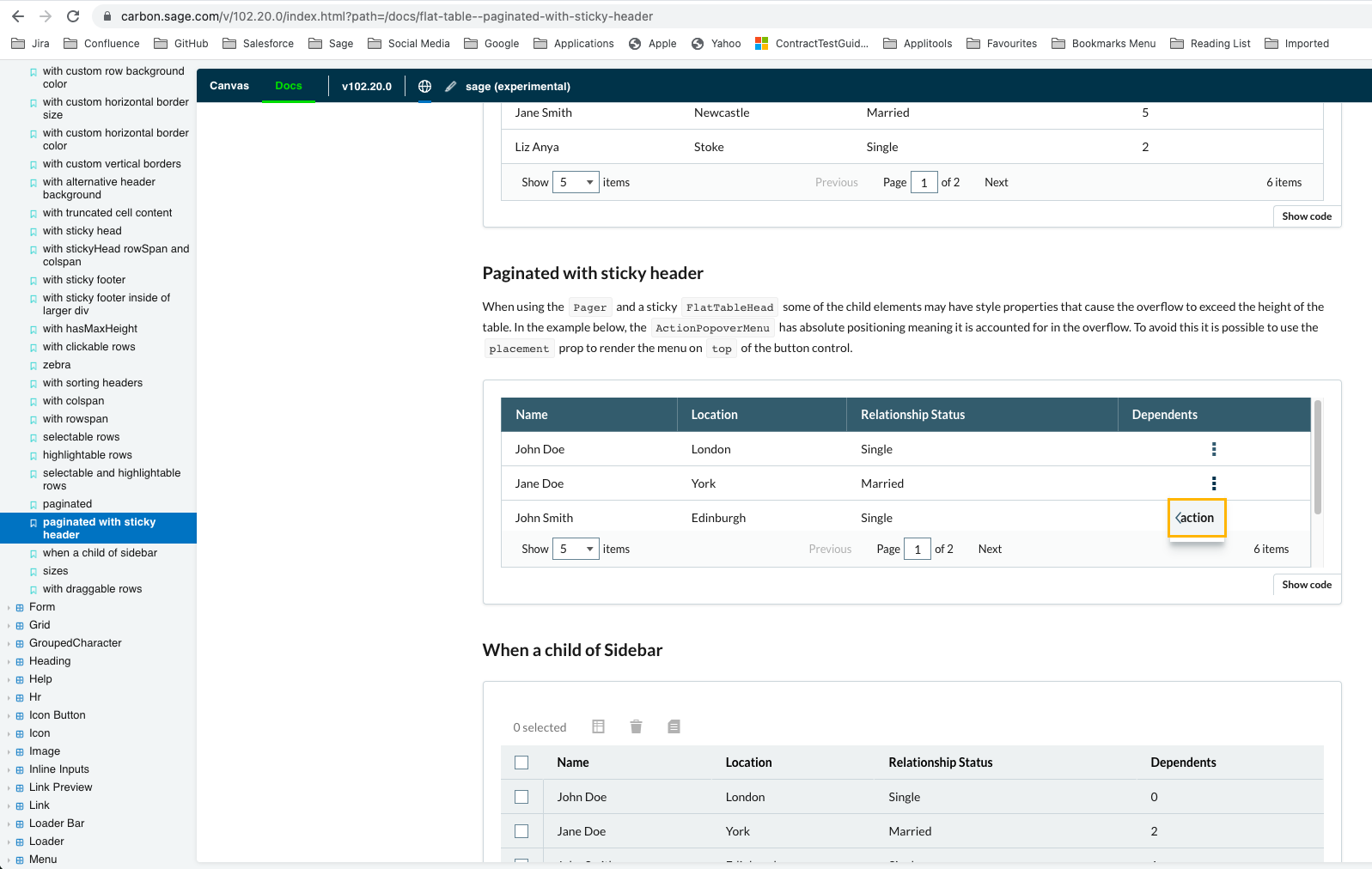 Action Popover - Gap between icon and menu item in Flat Table story ...