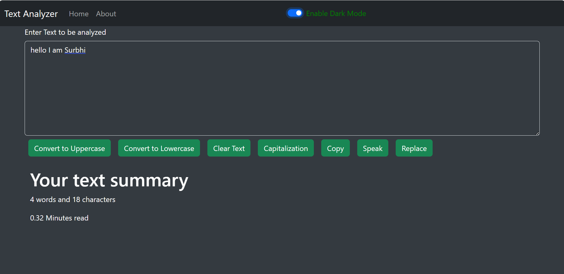 GitHub - SurbhiUniyal/TextAnalyzer
