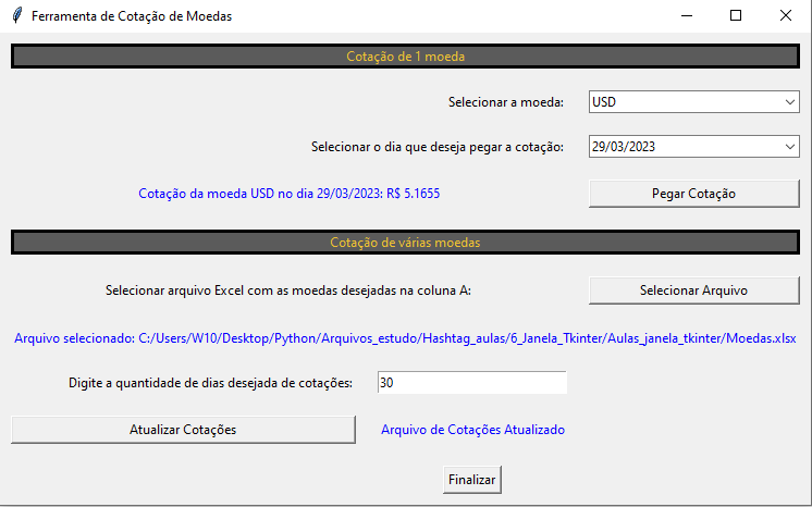 GitHub - RafaelHMuller/sistema_cotacao_moedas: Projeto Python de ...