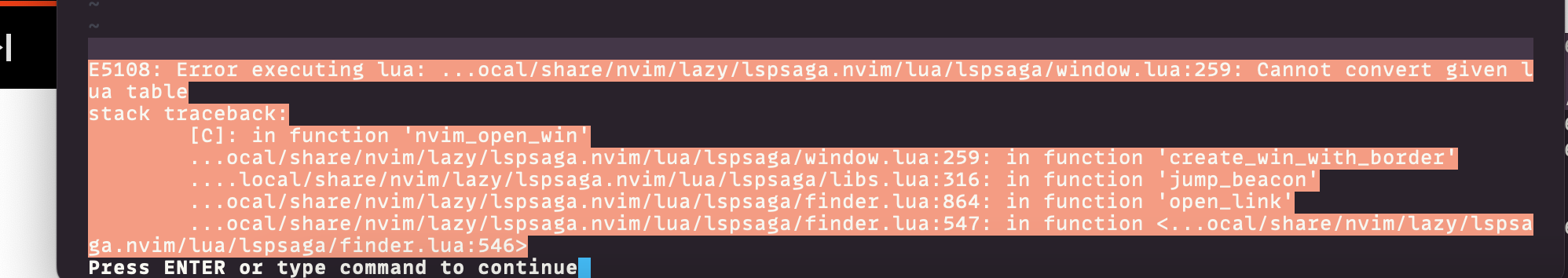 There's a definition, but I can't jump or preview it · Issue #934 · nvimdev/lspsaga.nvim · GitHub