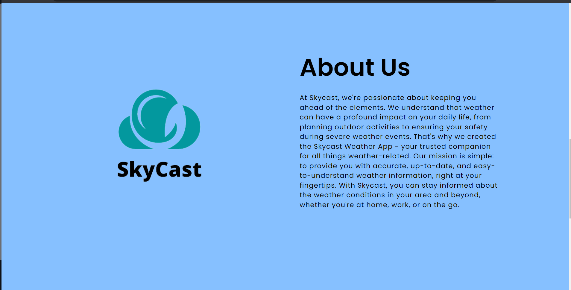 GitHub - rashen33/sky-cast-v2: SkyCast is a web application designed to provide users with ...