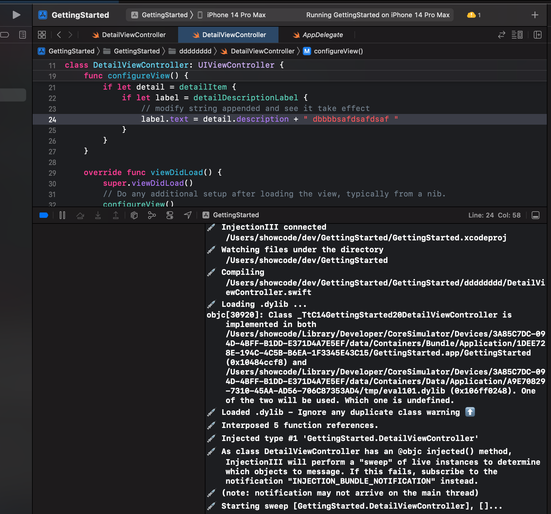 Cant Hotload Swift Code In Swift And Objective C Project · Issue 427 · Johnno1962 Injectioniii