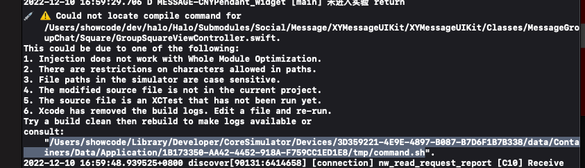 Cant Hotload Swift Code In Swift And Objective C Project · Issue 427 · Johnno1962 Injectioniii