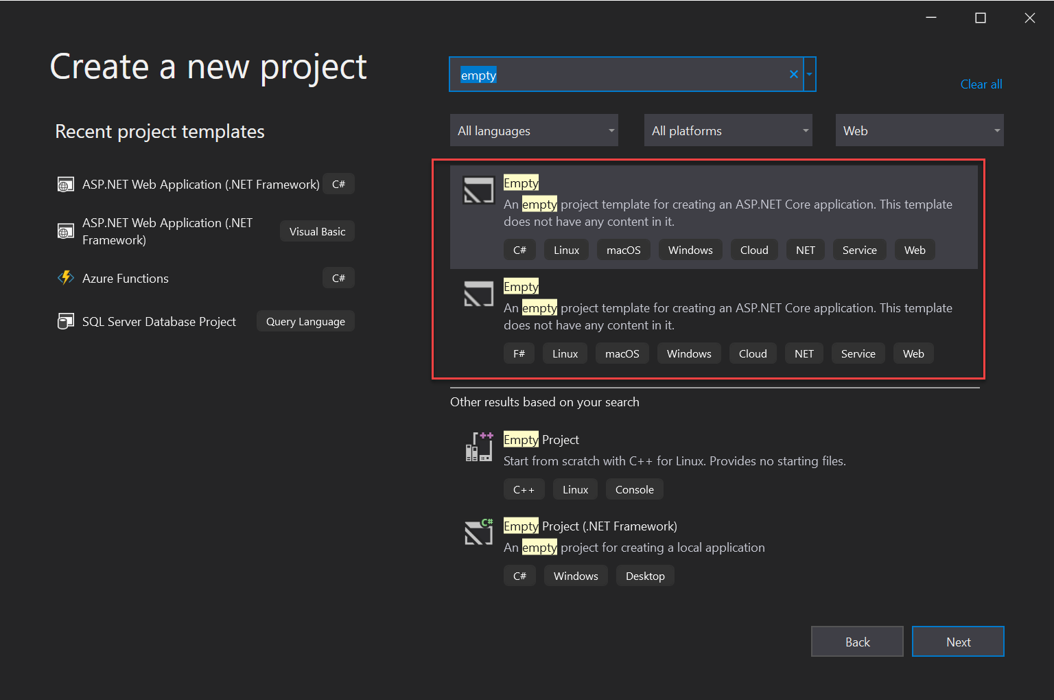 Improve template titles and icons · Issue #25576 · dotnet/aspnetcore ...