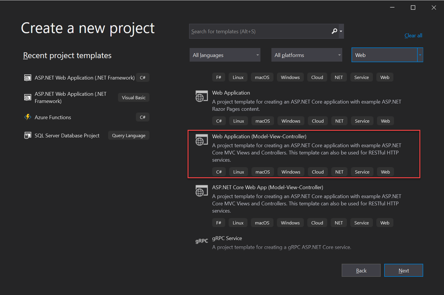 Improve template titles and icons · Issue #25576 · dotnet/aspnetcore ...